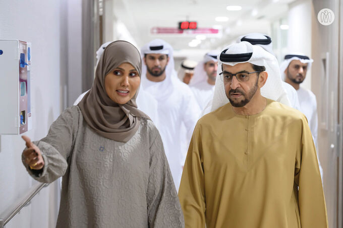 Hamdan bin Zayed visits children from Gaza receiving treatment in UAE hospitals
